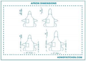 Guide to Apron Dimensions and Guidelines (with Drawings) - HowdyKitchen