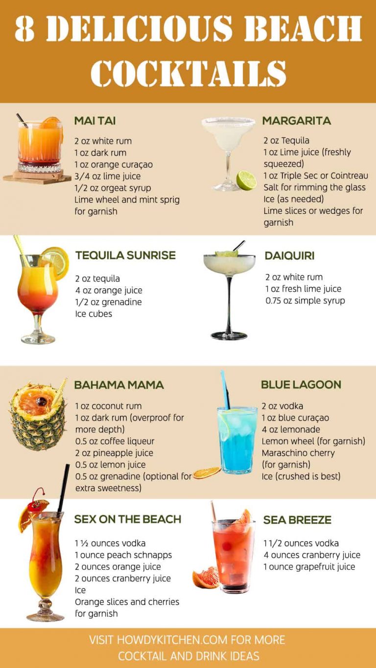 12 Most-Popular Beach Cocktails - HowdyKitchen