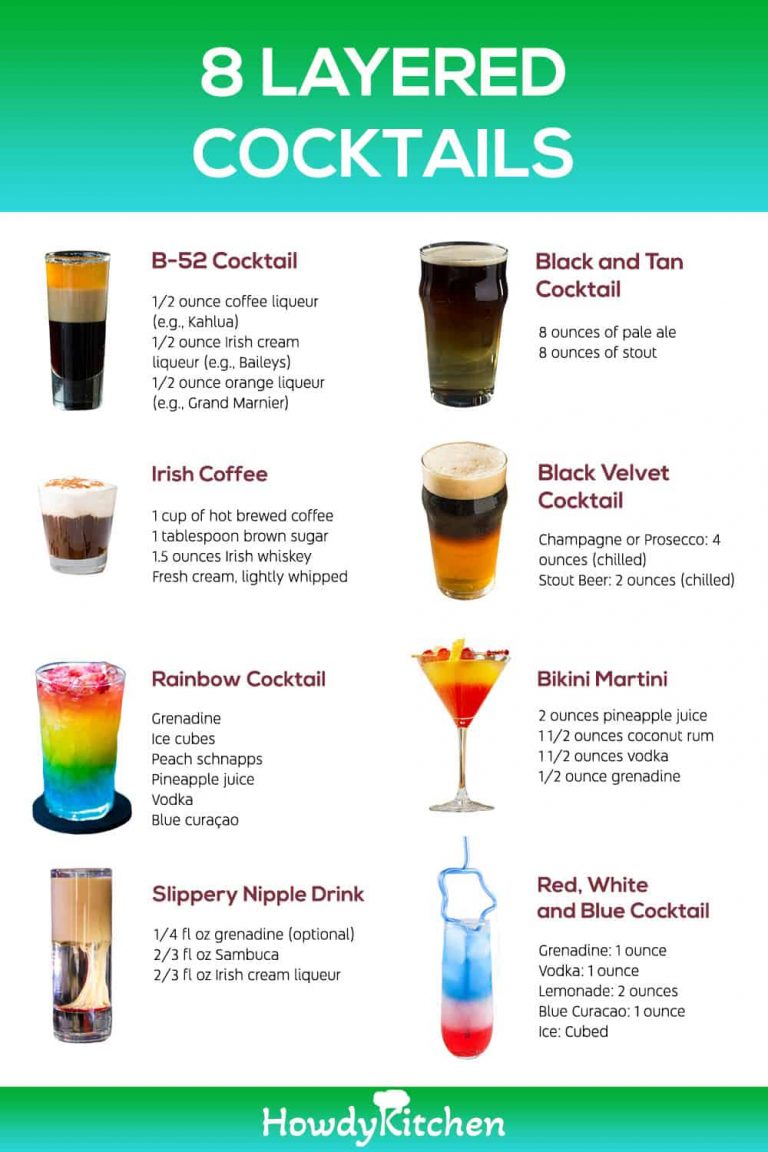 Top 12 Layered Cocktails You Can Try At Home - HowdyKitchen