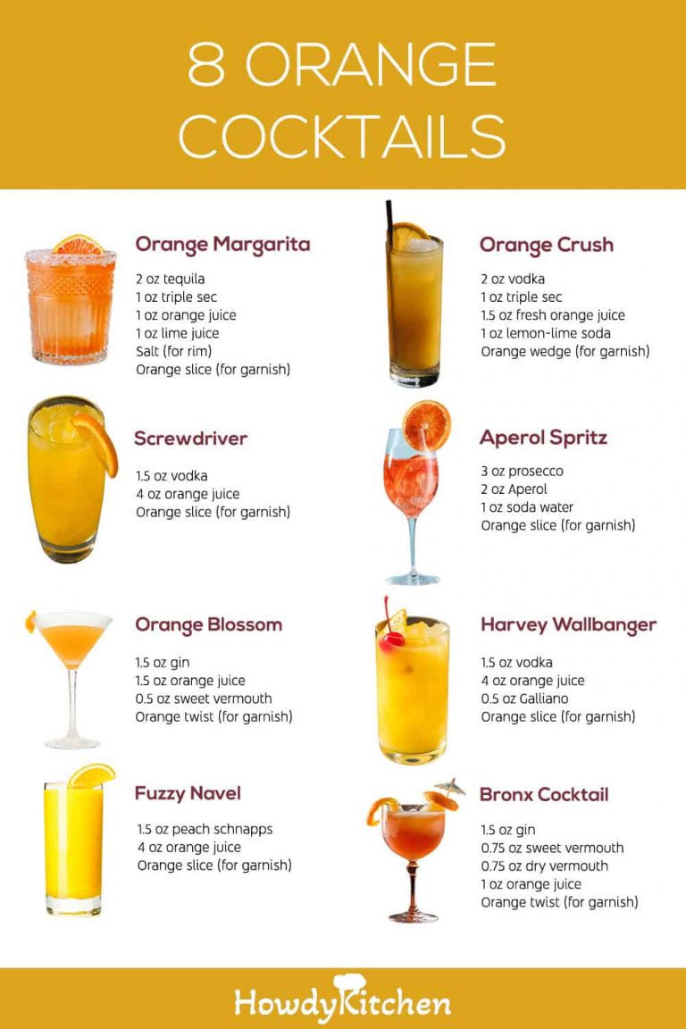 10 Must-try Orange Cocktails For Citrus Lovers - HowdyKitchen