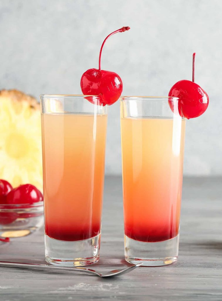 Pineapple Upside Down Cake Shot - HowdyKitchen