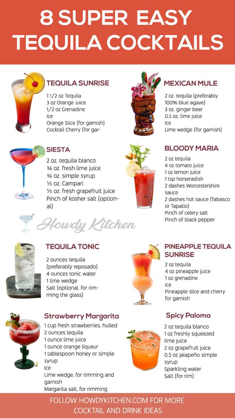 15 Super Easy Tequila Cocktails - HowdyKitchen