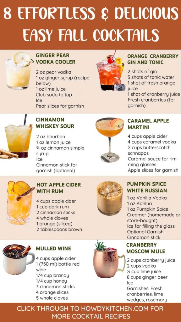 14 Incredibly Easy Fall Cocktails - HowdyKitchen