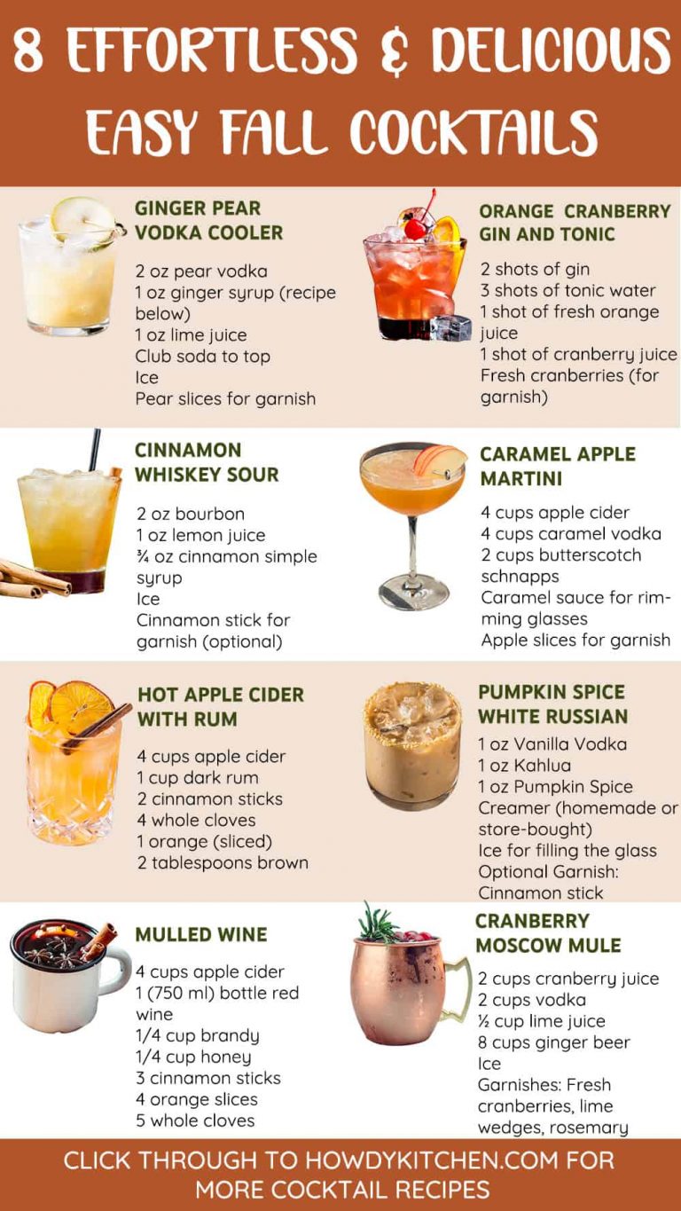 14 Incredibly Easy Fall Cocktails - HowdyKitchen