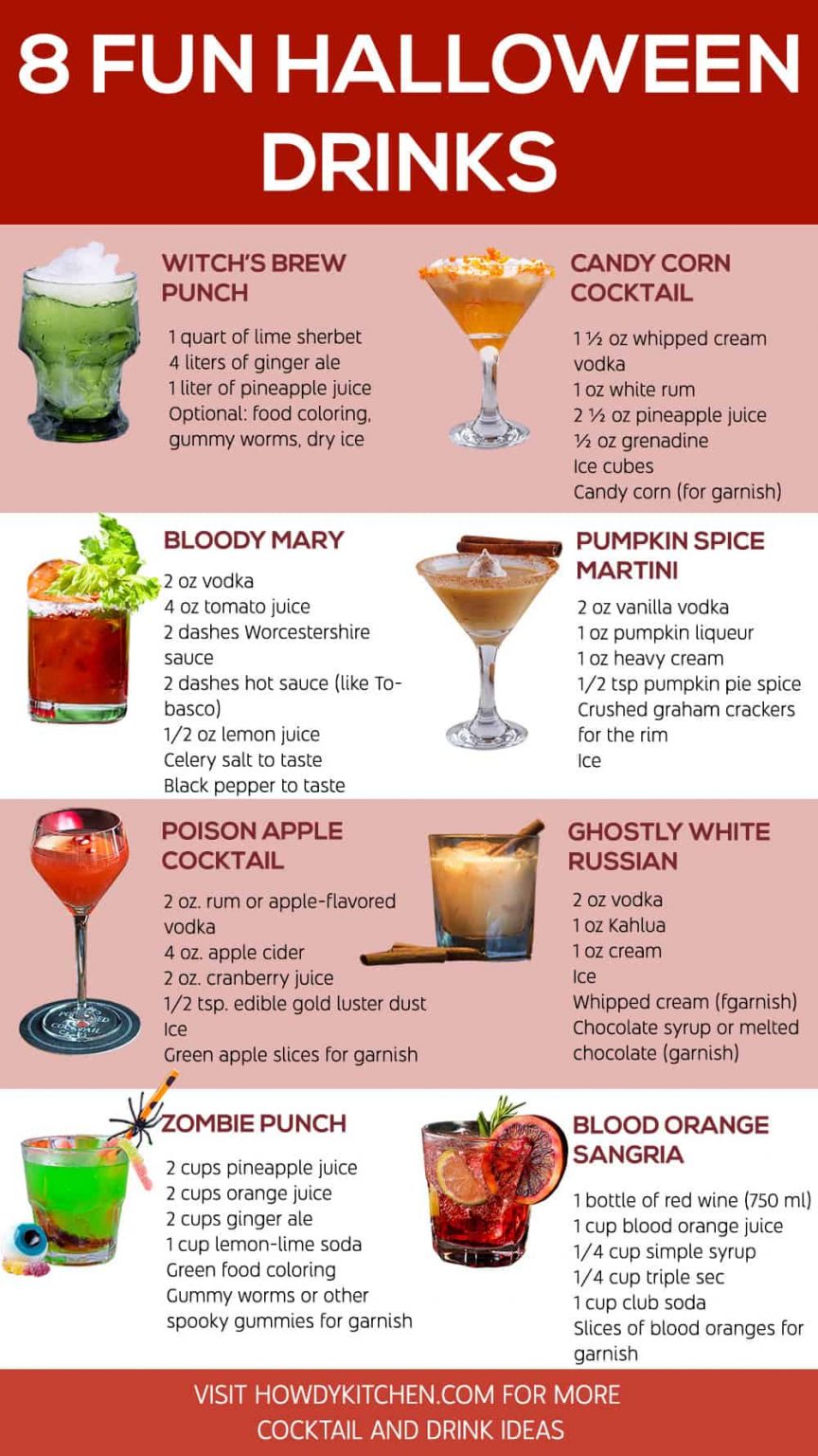 14 Easy and Fun Halloween Drinks - Spooky Sips for Your Party ...