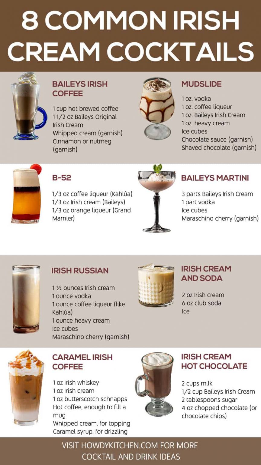 10 Common Irish Cream Cocktails - HowdyKitchen