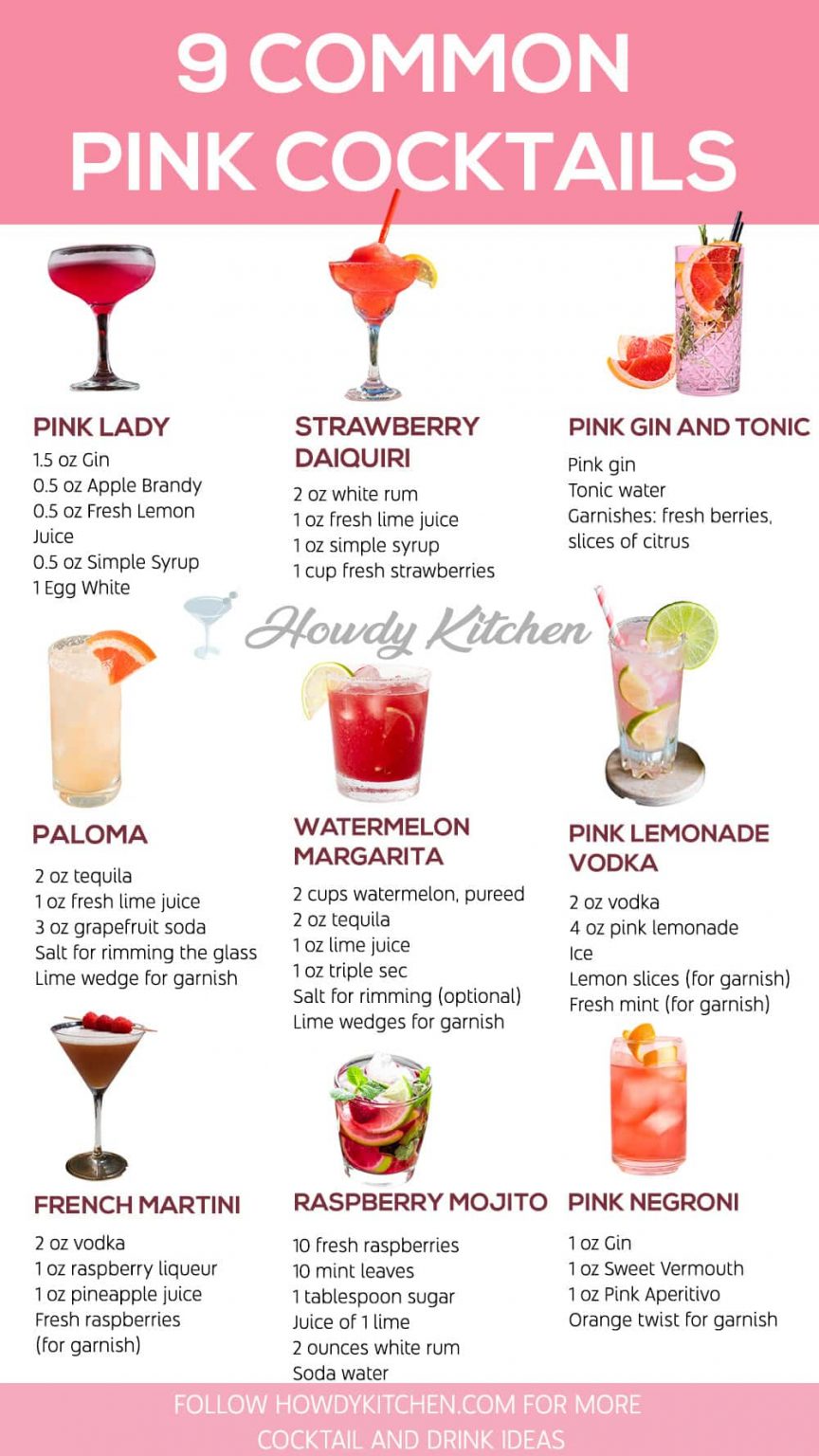 15 Flavorful Pink Cocktails - HowdyKitchen