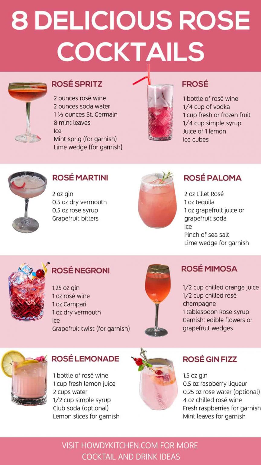 13 Delicious Rose Cocktails - HowdyKitchen