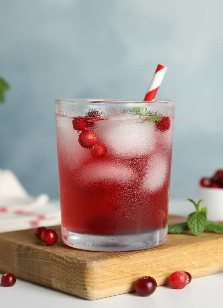 Sparkling Cranberry Vodka Punch - HowdyKitchen