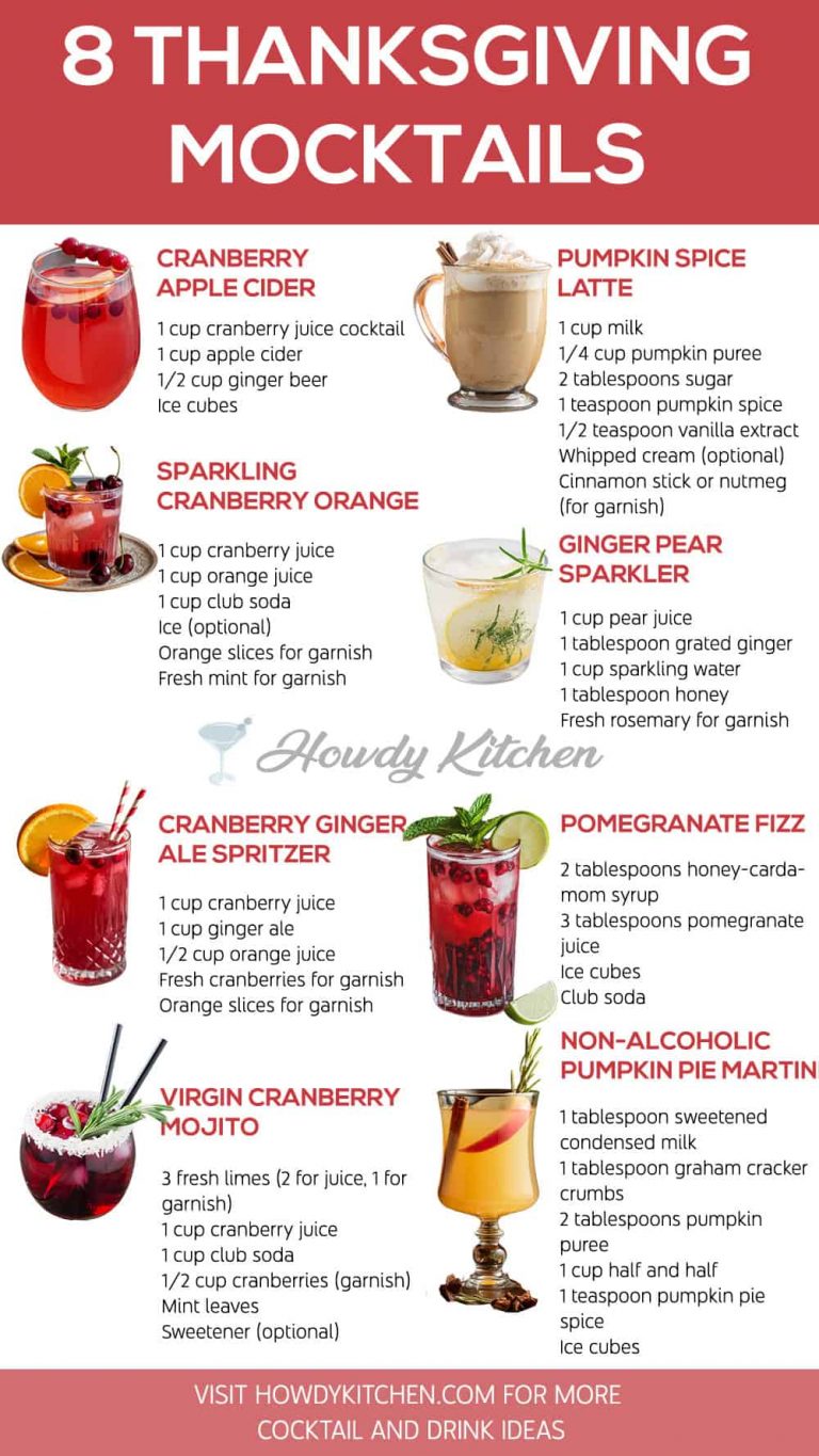 14 Festive Thanksgiving Mocktails - HowdyKitchen