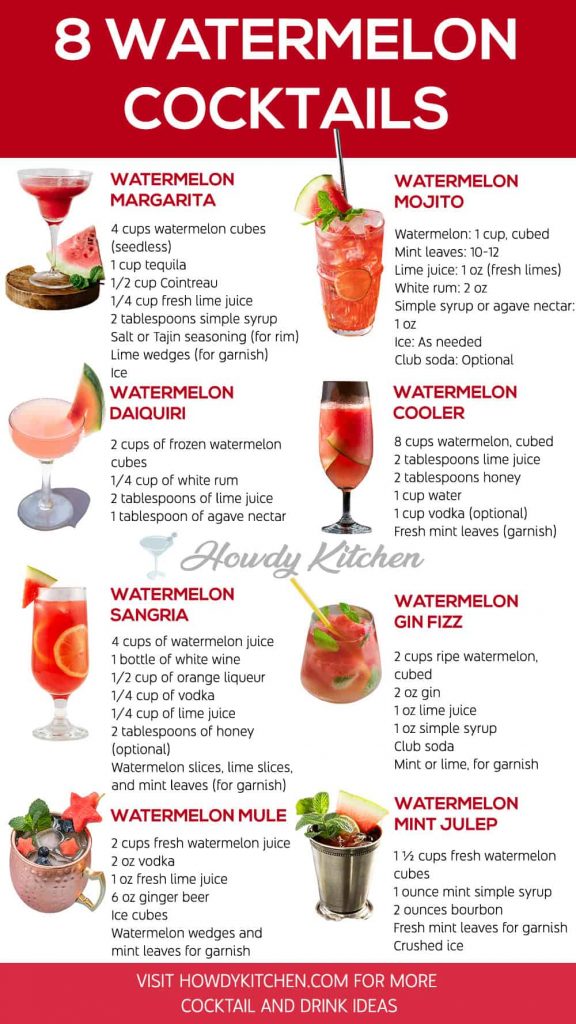 14 Best Watermelon Cocktails - HowdyKitchen