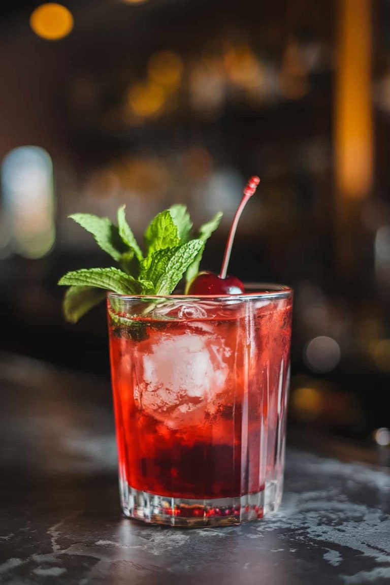 Cherry Bourbon Smash - HowdyKitchen