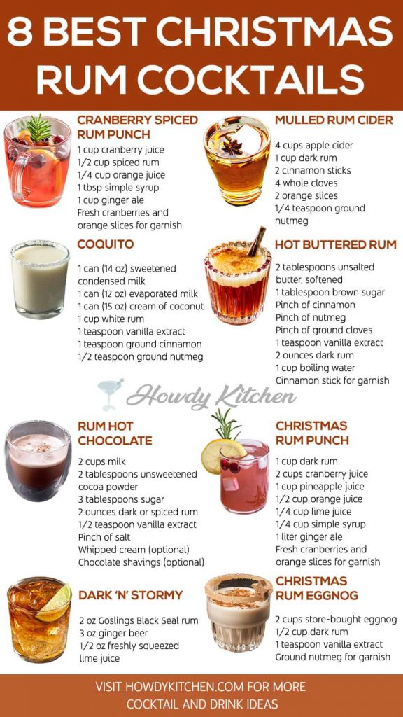 14 Best Christmas Rum Cocktails - HowdyKitchen