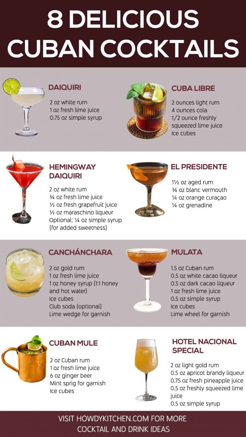 14 Cuban Cocktails That Bring Havana Home - HowdyKitchen