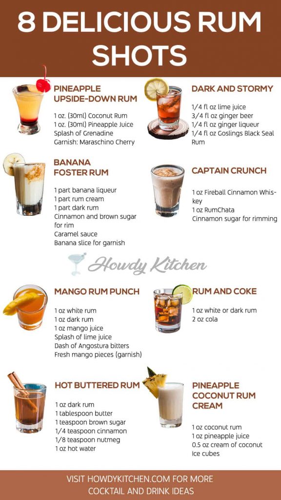 14 Delicious Rum Shots - HowdyKitchen