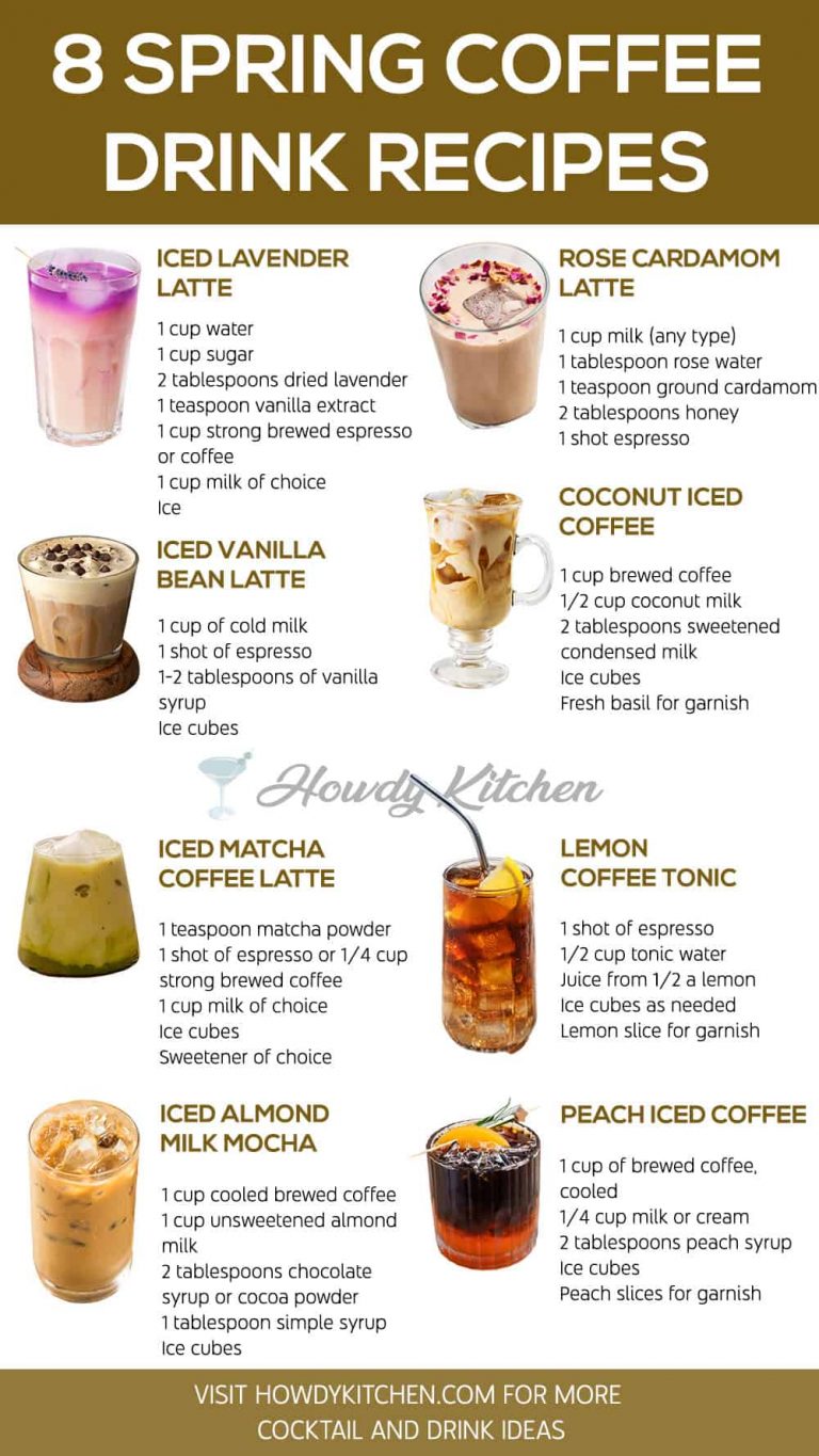 15 Delicious Spring Coffee Drink Recipes - HowdyKitchen