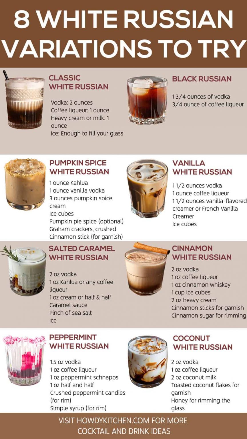 14 Popular White Russian Variations to Try - HowdyKitchen