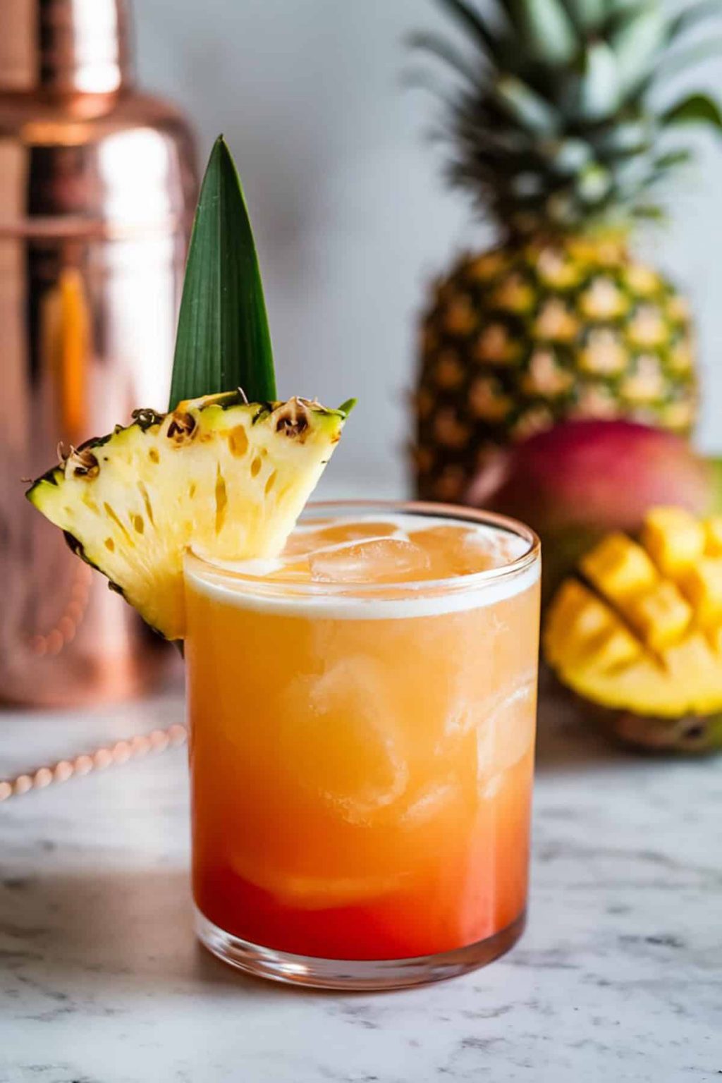 Mango Sunrise Pina Colada - HowdyKitchen