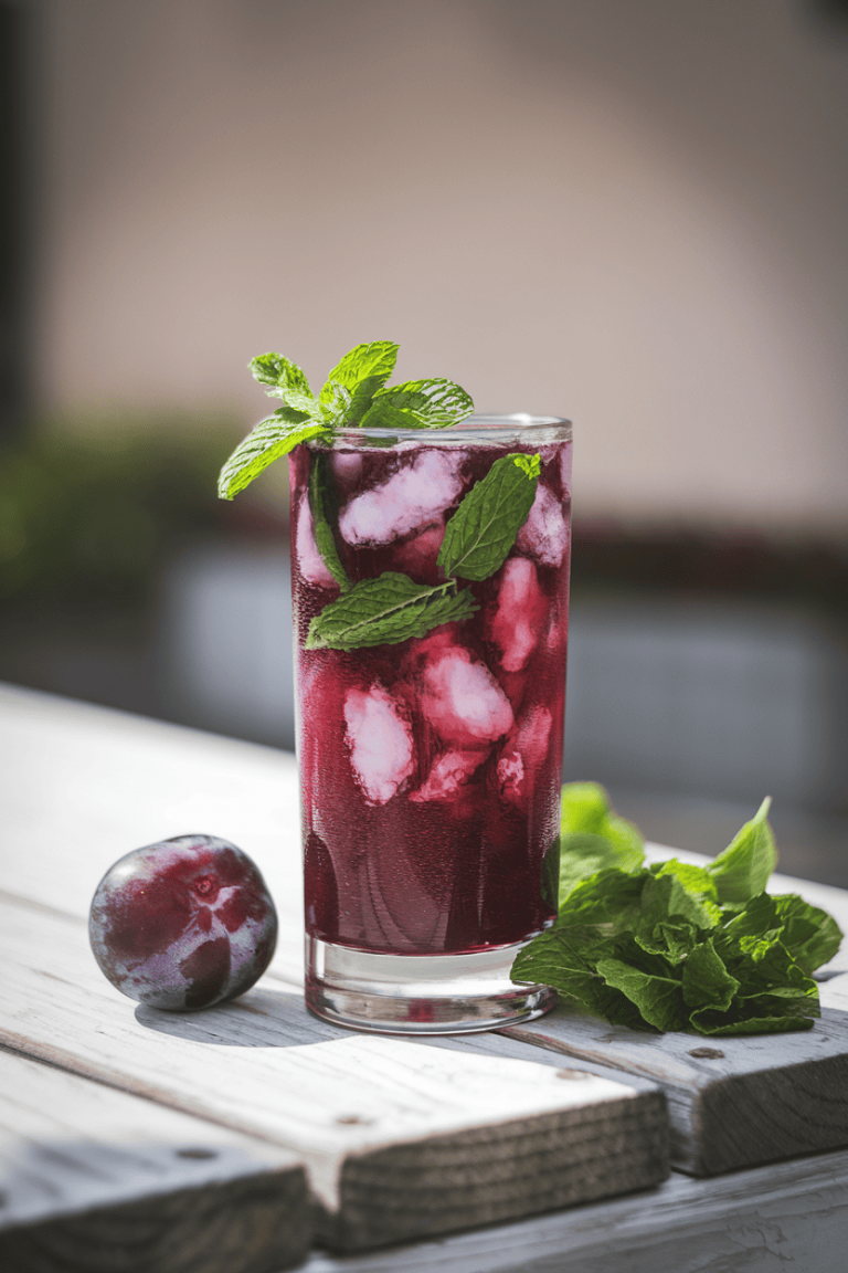 Plum Mojito - HowdyKitchen